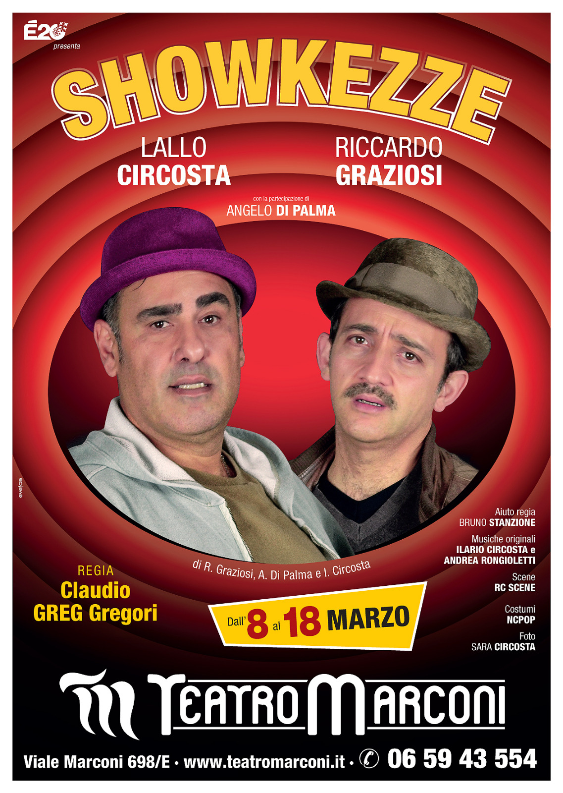 Showkezze al Teatro Marconi con Lallo Circosta e Riccardo Graziani